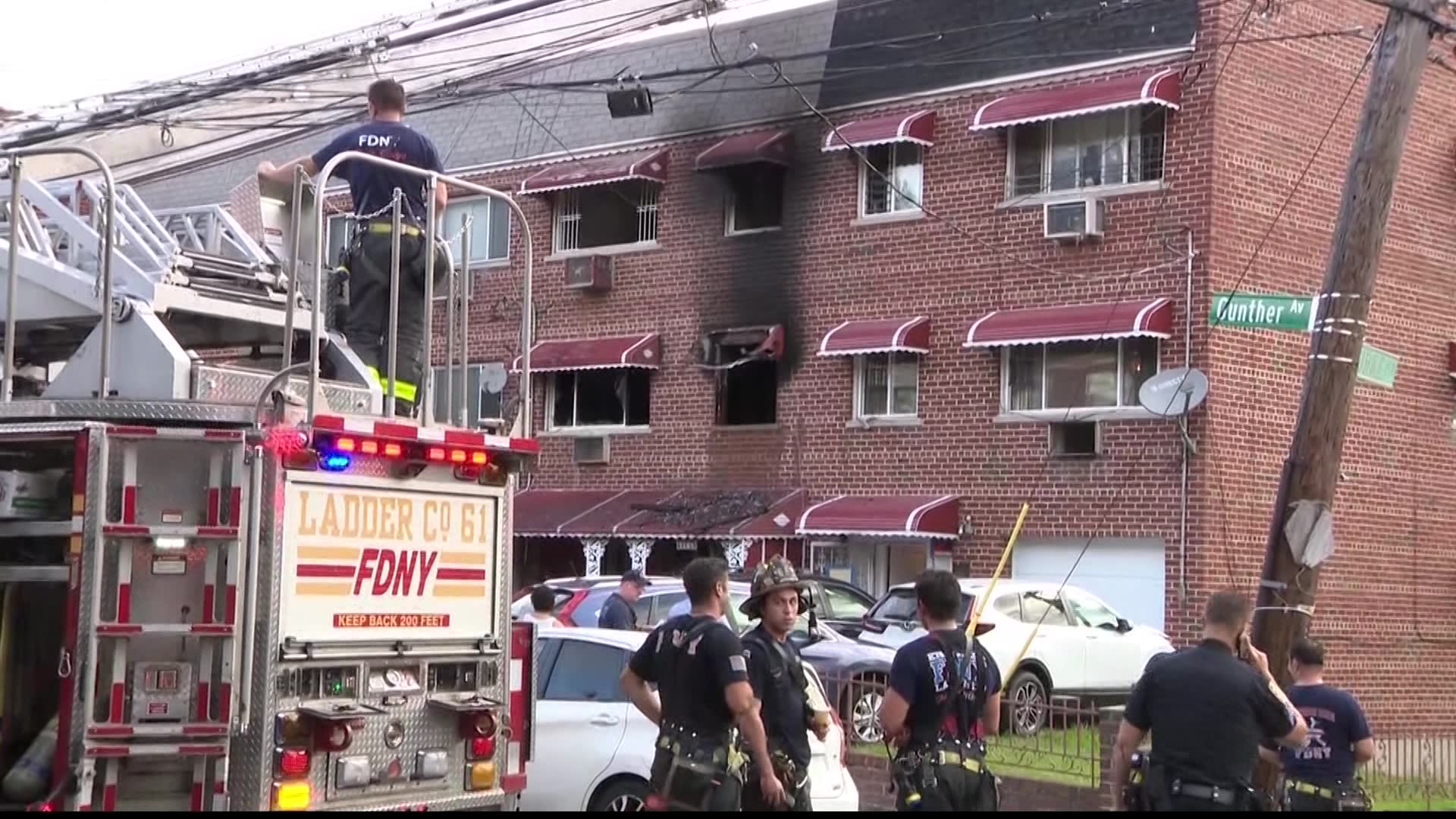 2 transported to hospital following fire in 3-story Baychester building