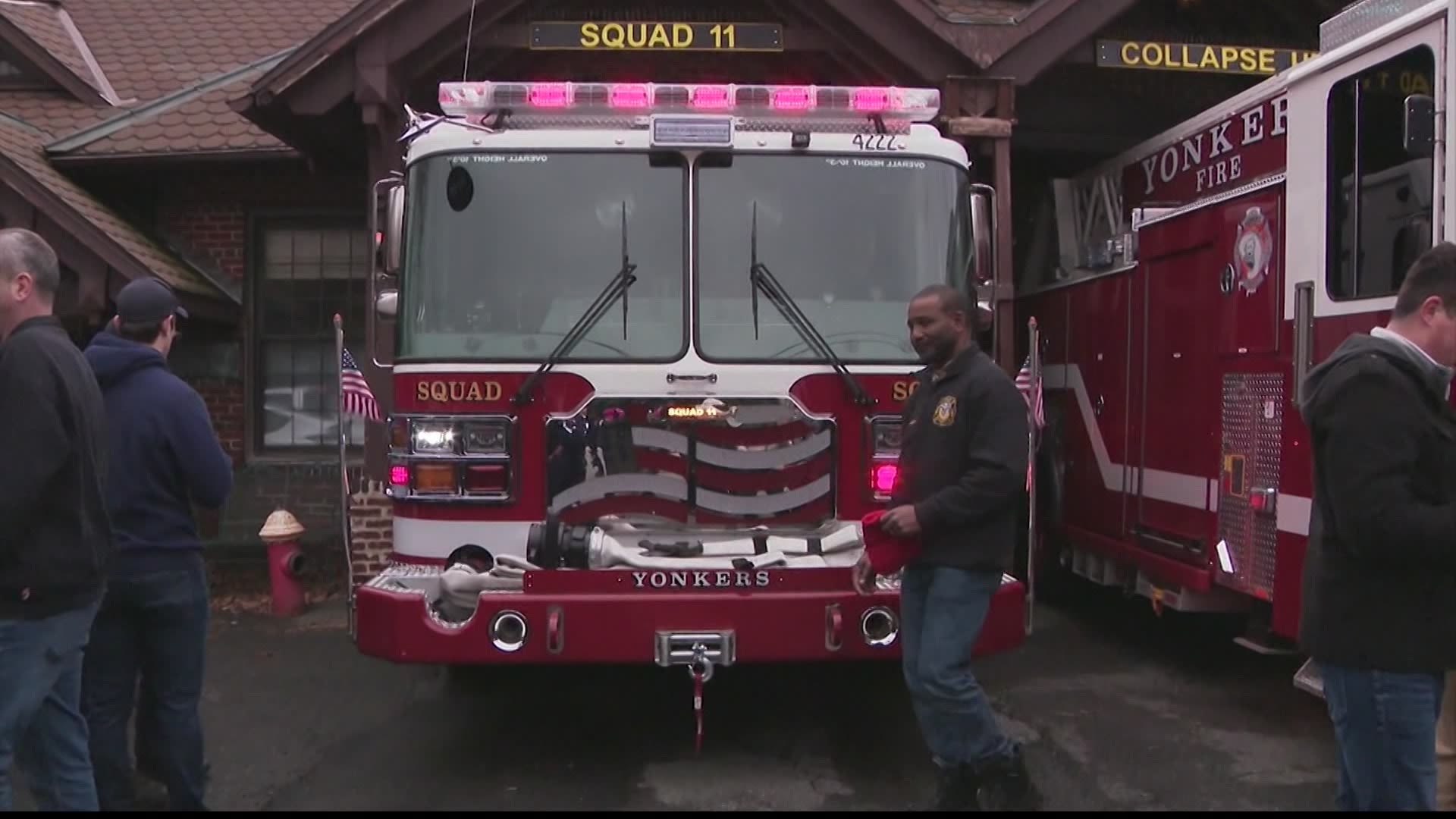 Yonkers fire chaplain blesses 2 new trucks for department’s fleet