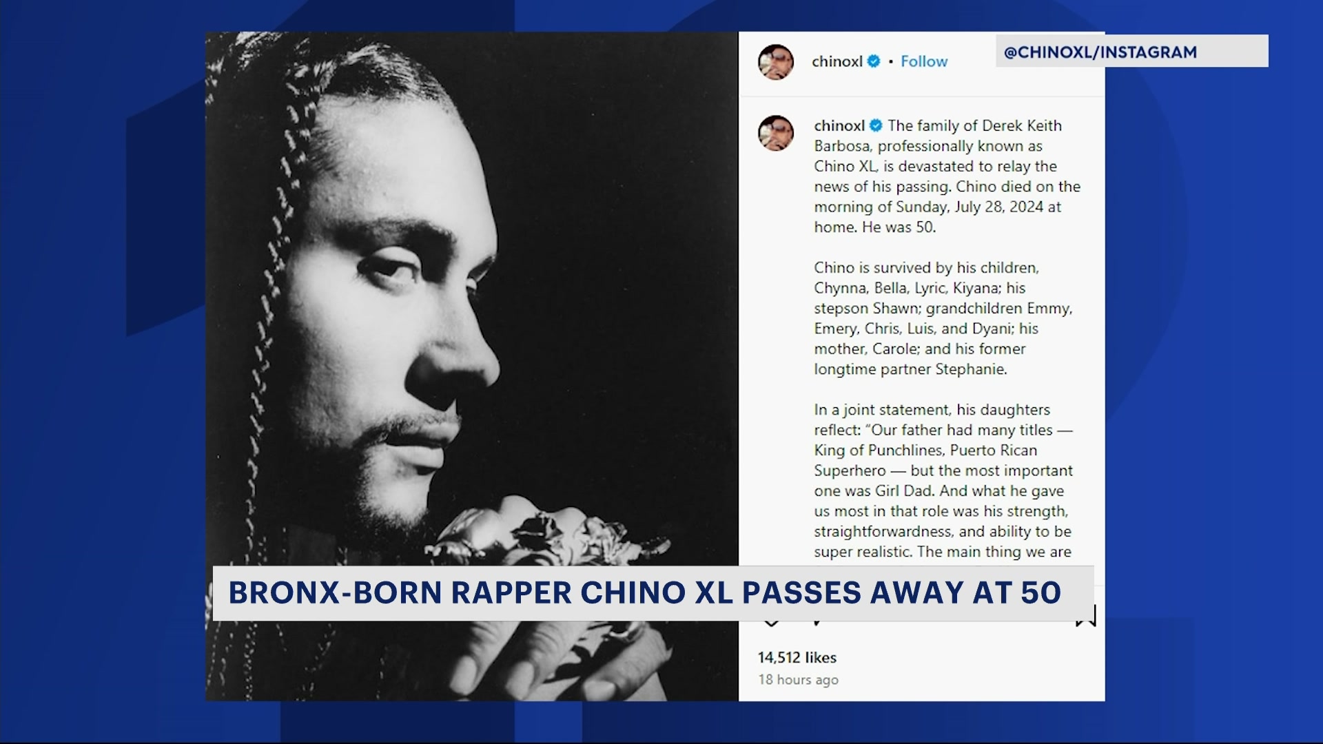 News 12 | The Bronx | Bronx rapper Chino XL has died