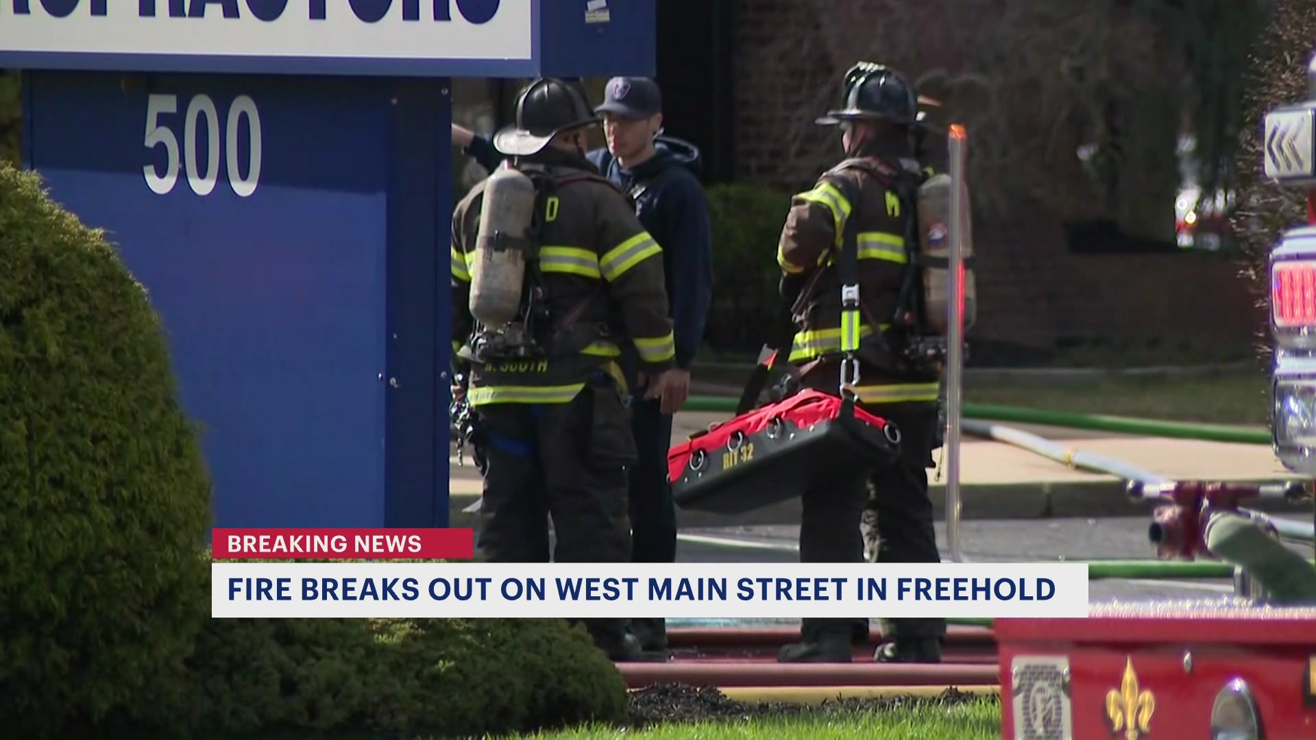 Fire erupts at Freehold Township eye care center; West Main Street reopens