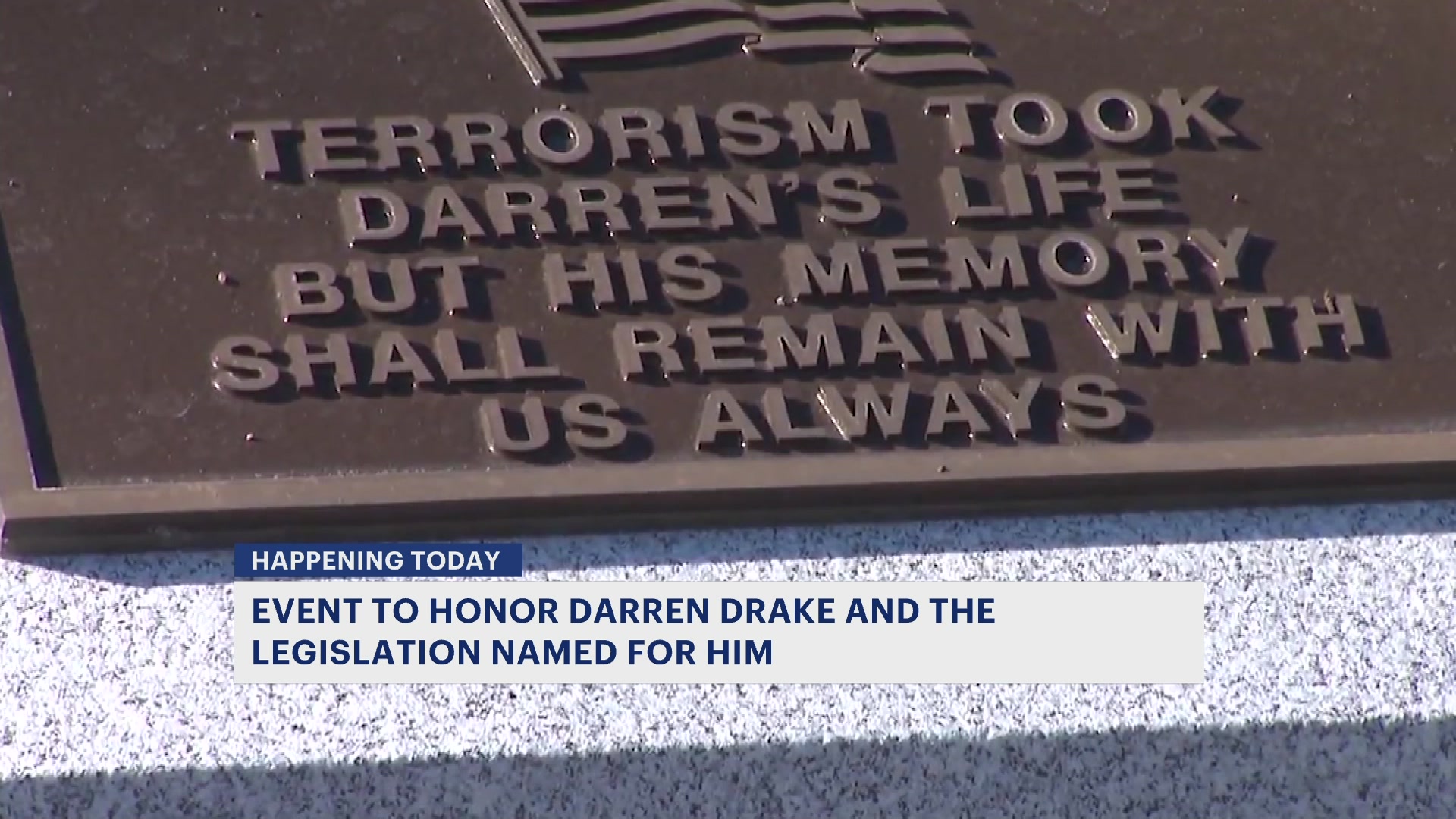 Event to honor Darren Drake Act, named after NJ man killed in NYC ...