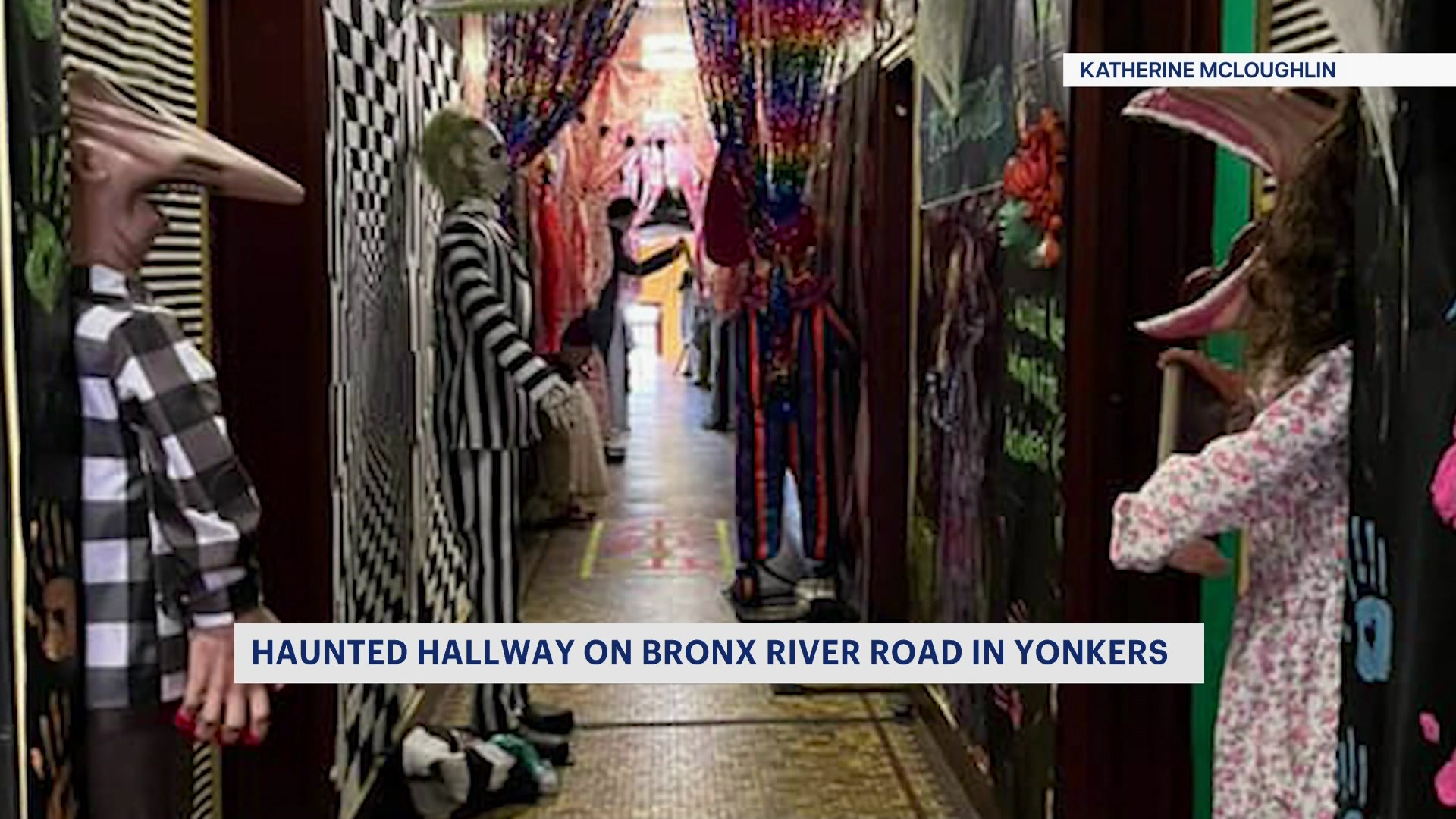 News 12 | Westchester | Yonkers haunted hallway features Michael Myers ...