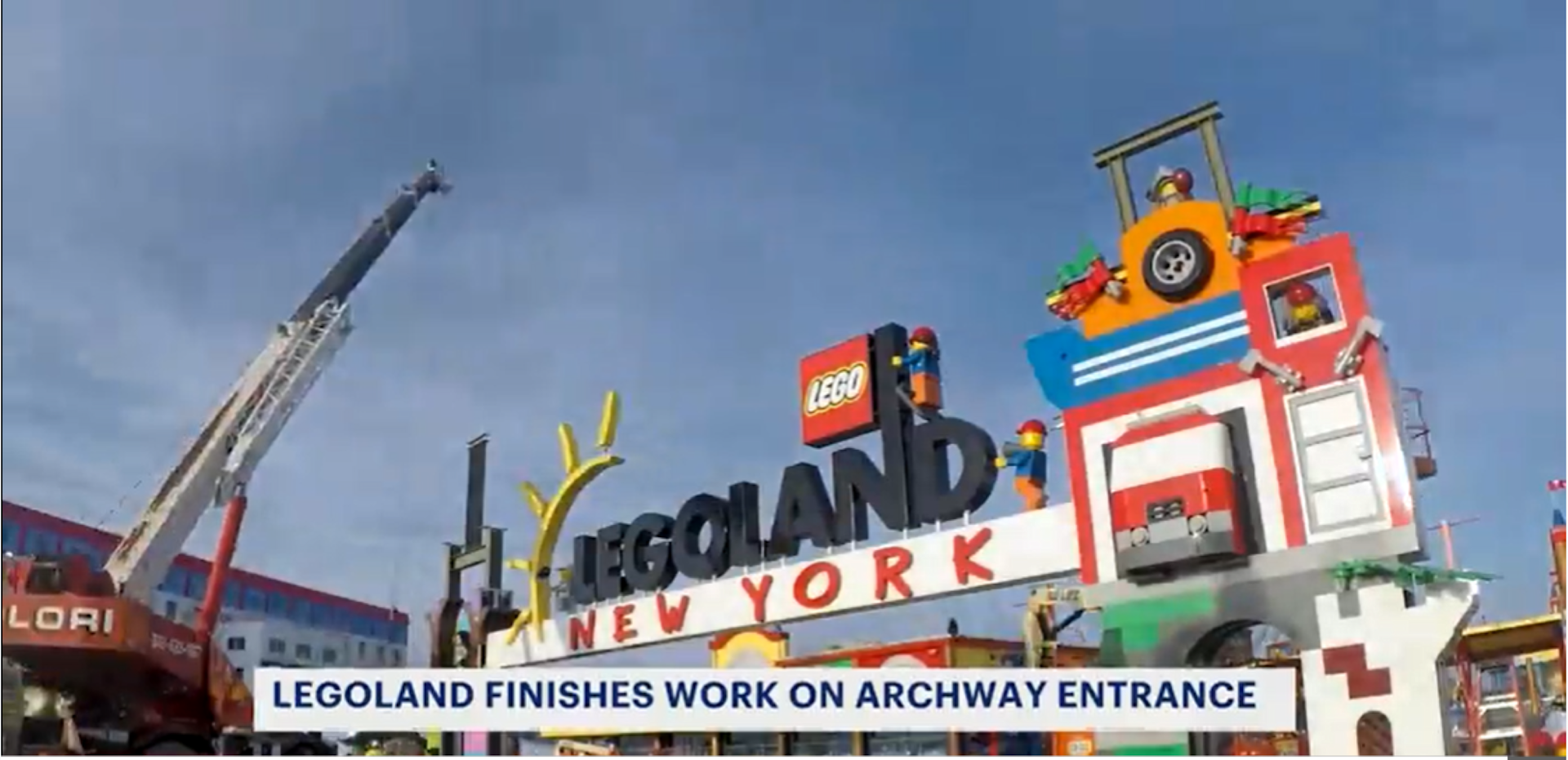 TIME LAPSE VIDEO - LEGOLAND New York finishes theme park's iconic ...