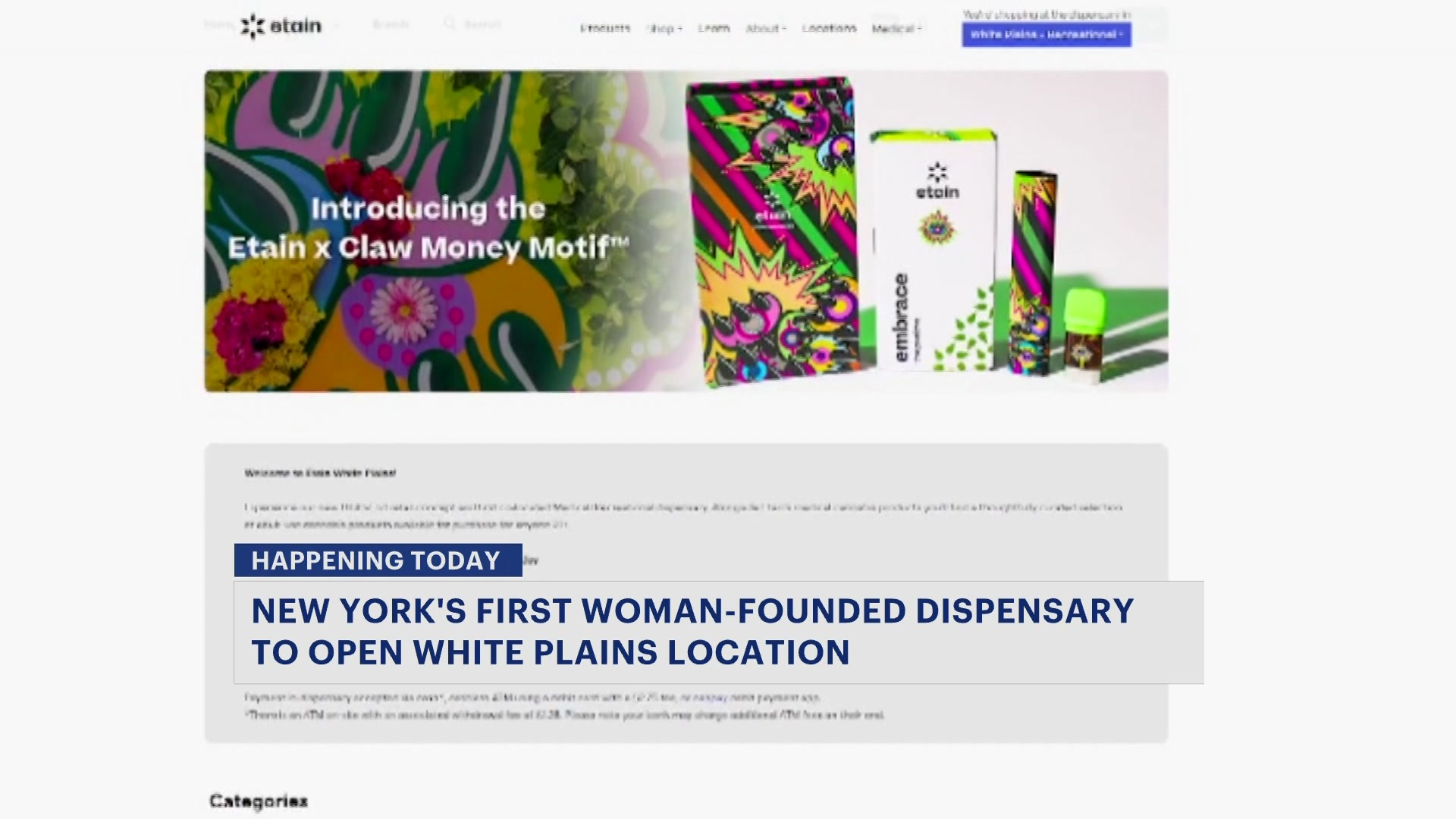 Opening day for Etain marijuana dispensary in White Plains