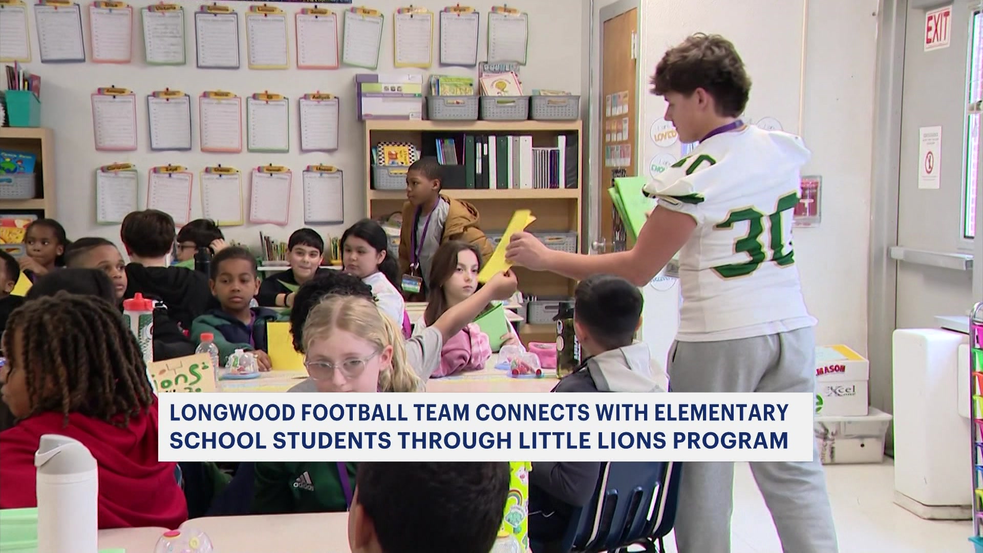Longwood football team connects with elementary students through Little ...
