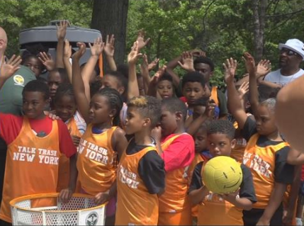New ‘slam dunk’ trash cans unveiled at Bronx parks