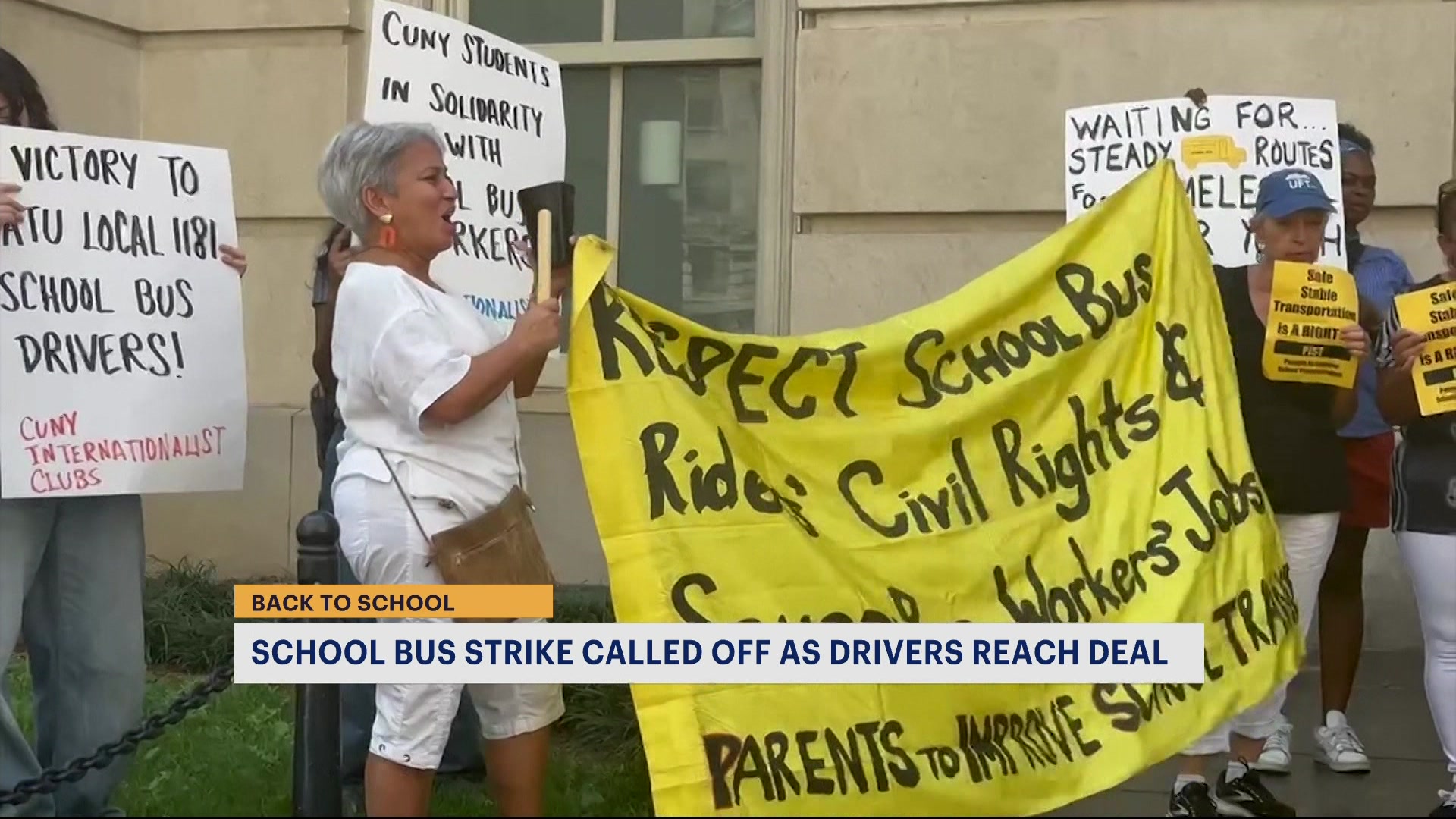 NYC school bus drivers' union reach tentative deal to avoid strike