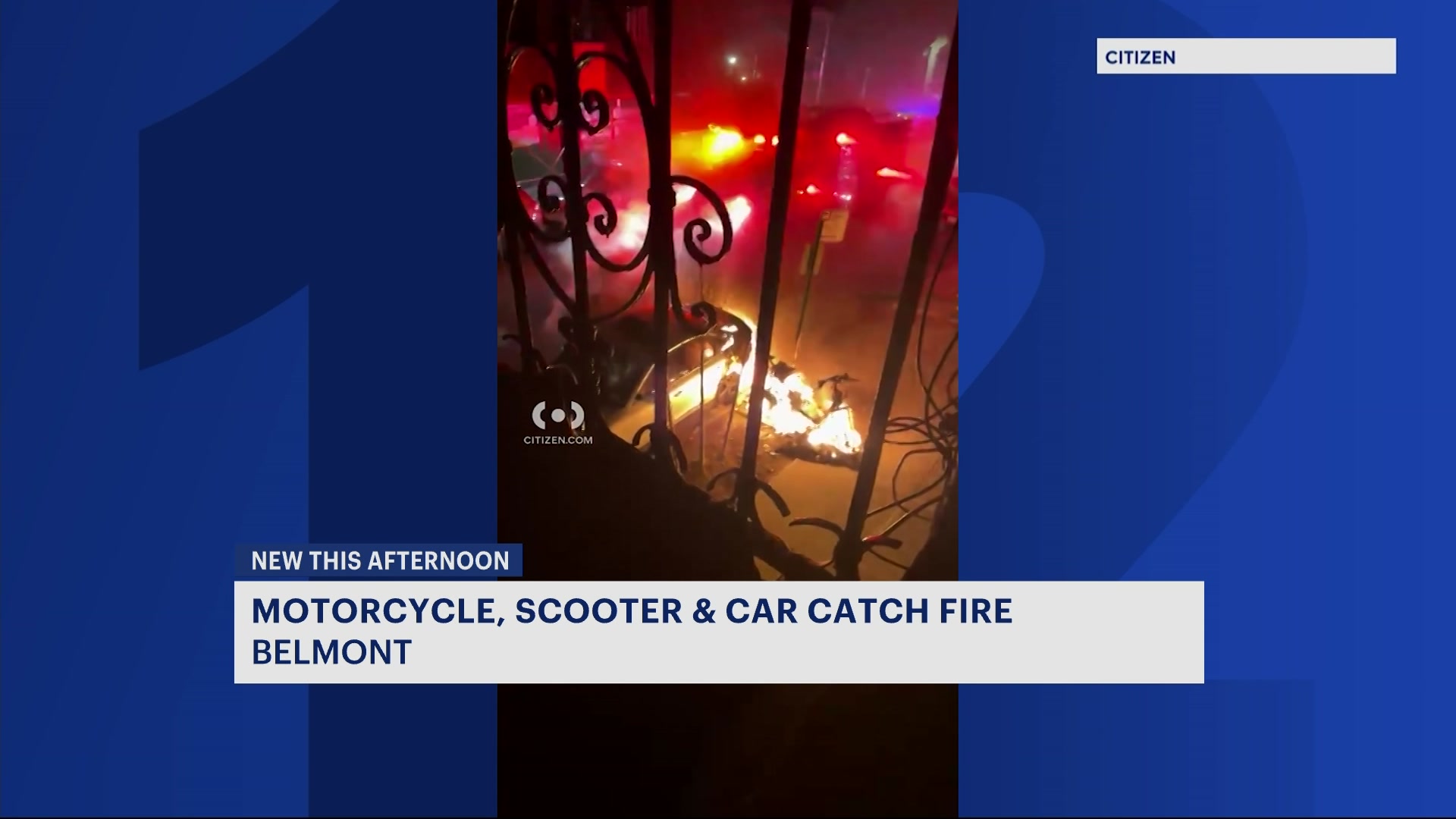 FDNY: Motorcycle catches fire in Belmont