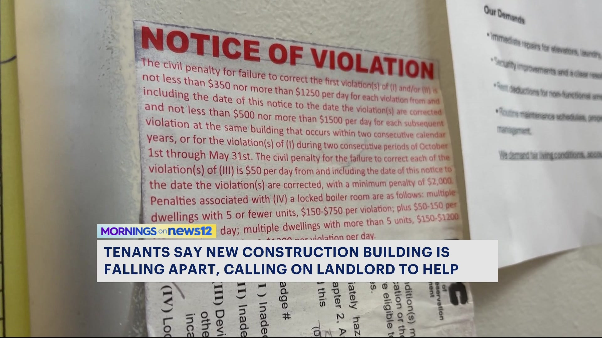 News 12 | Bronx | Tremont Renaissance Tenants In The Bronx Say New ...