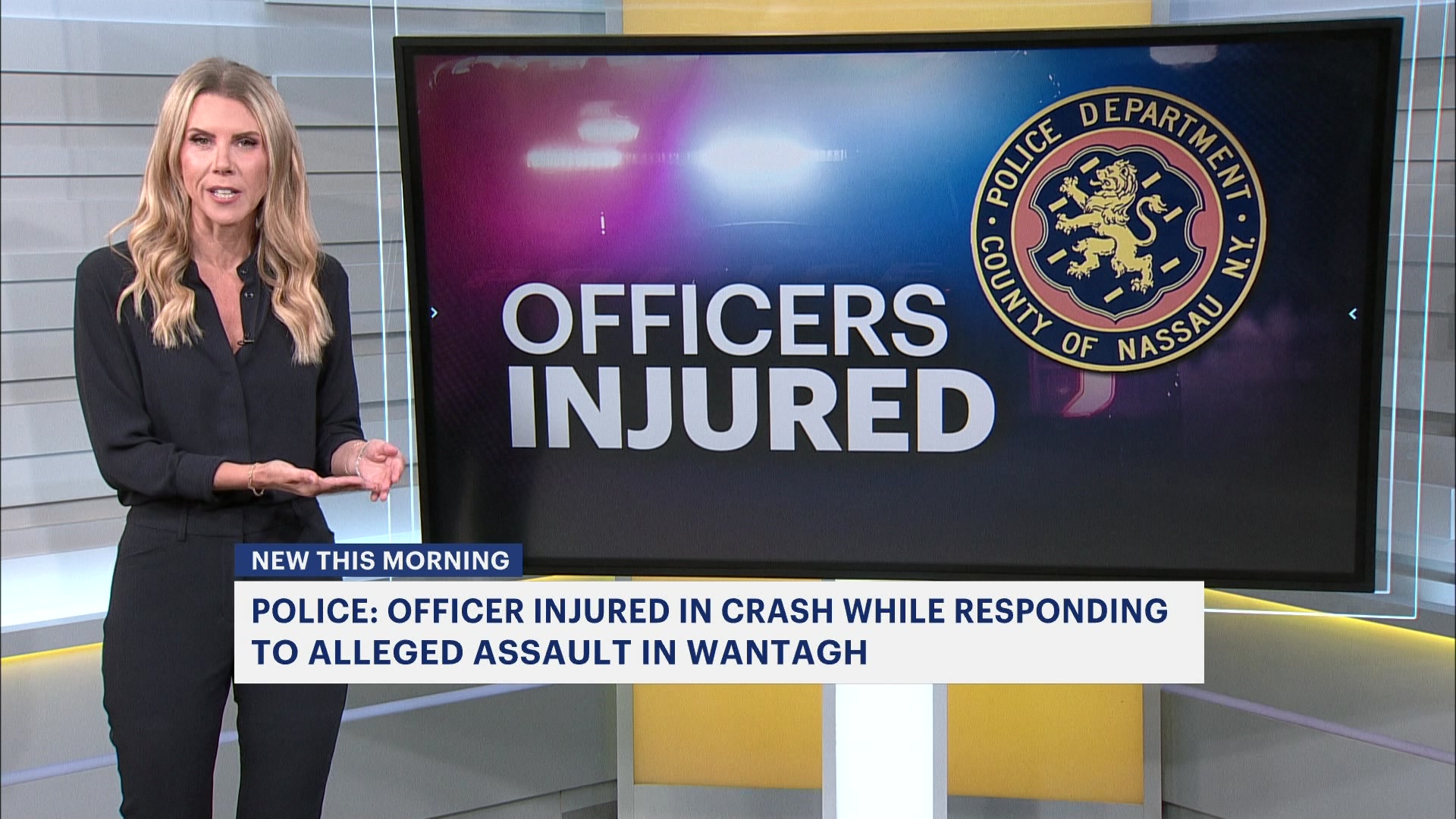 News 12 | Long Island | Police: Officer injured in crash while ...