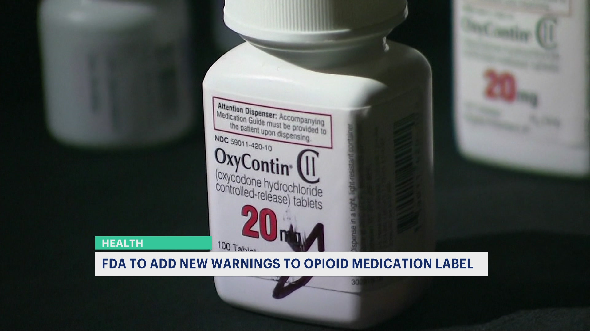 FDA to add new warning labels to prescription opioid pain medications