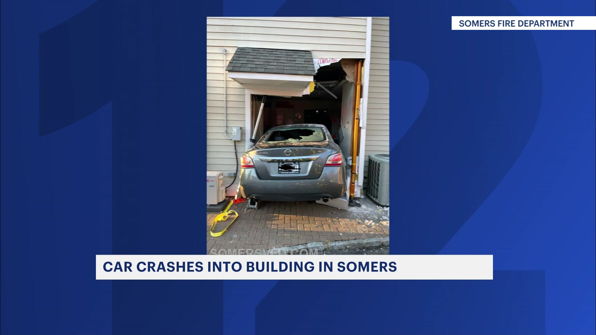News 12 | Long Island | Car Crashes Into Somers Building