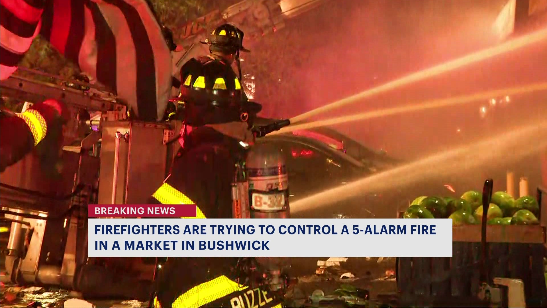 FDNY: 6 firefighters, 1 civilian injured at massive Bushwick fire