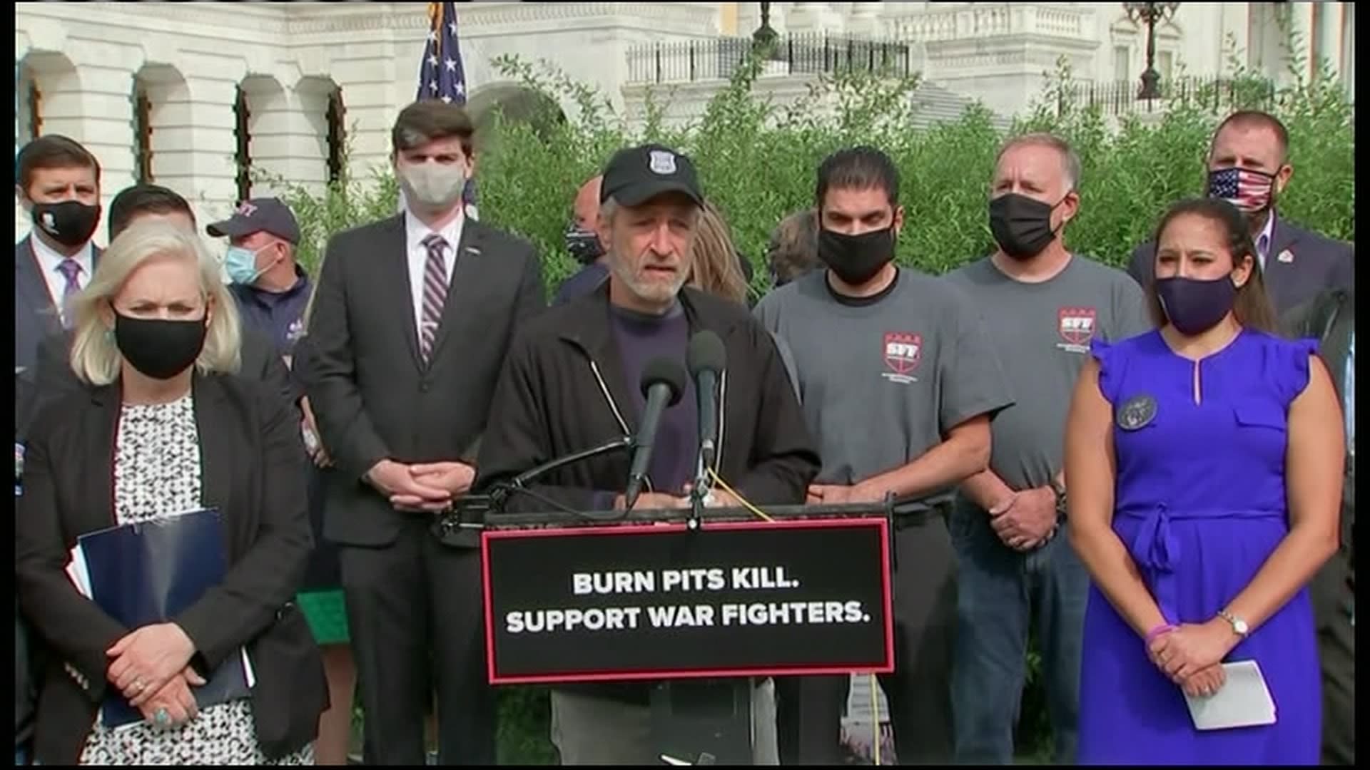 Jon Stewart among those in fight for aid for vets exposed to toxic burn ...