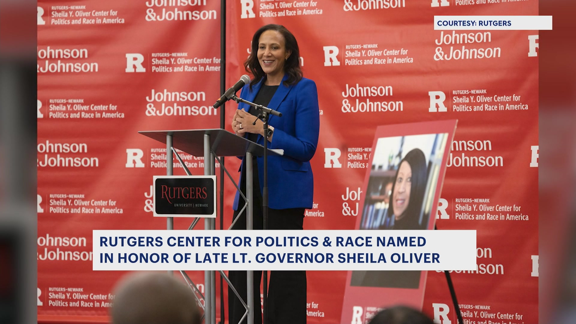 Rutgers Newark names political center after late Lt. Gov. Shelia Oliver