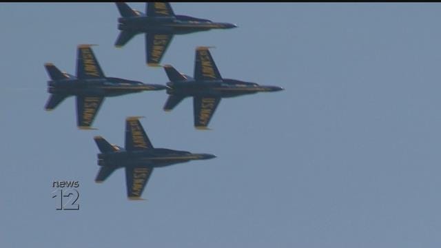 Thunderbirds, Blue Angels honor front-line workers with flight over ...