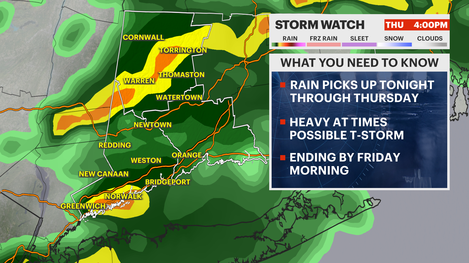 STORM WATCH: Showers today; heavy rain, storms move in tonight into ...