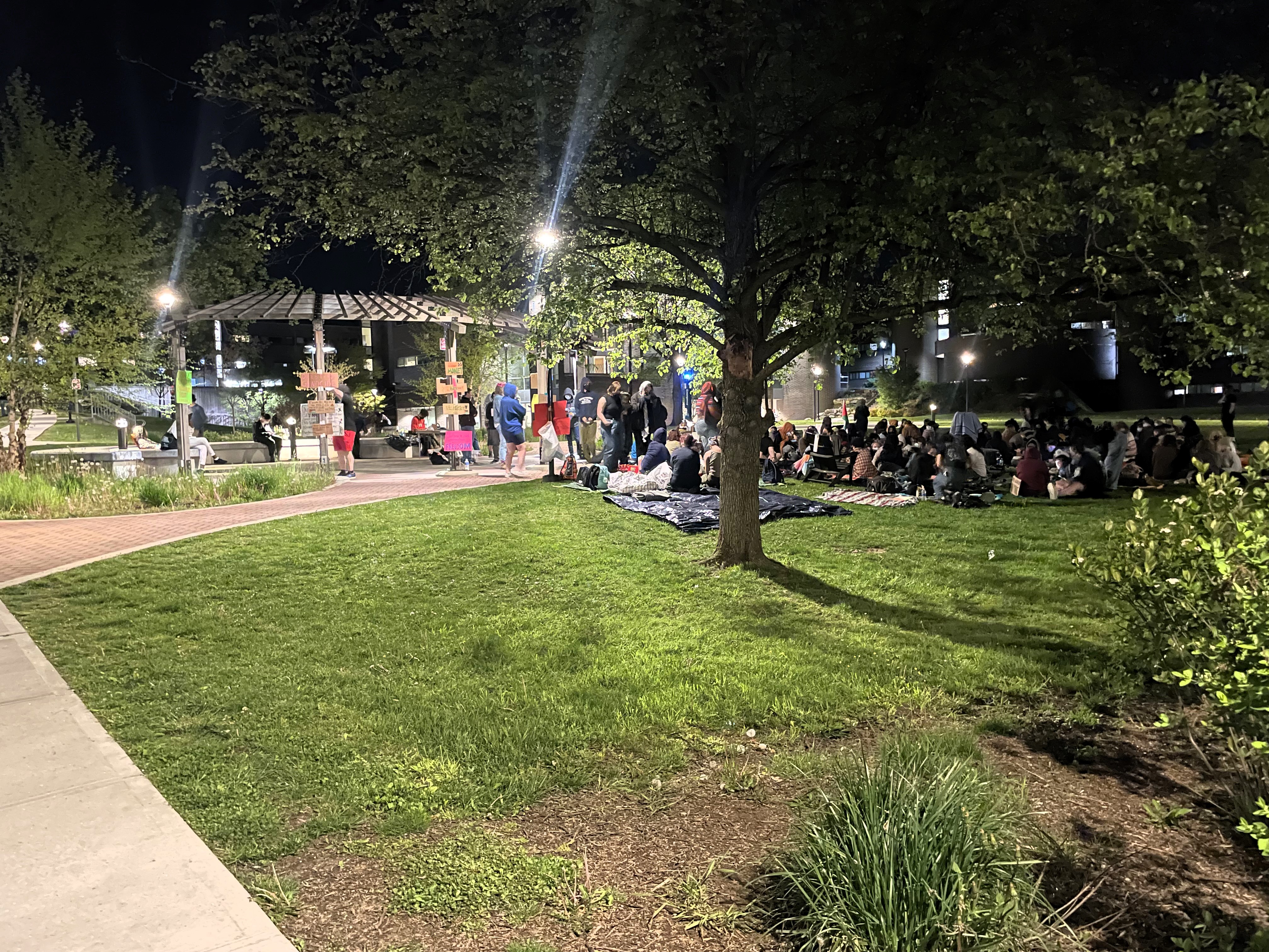 SUNY Purchase students start pro-Palestinian encampment