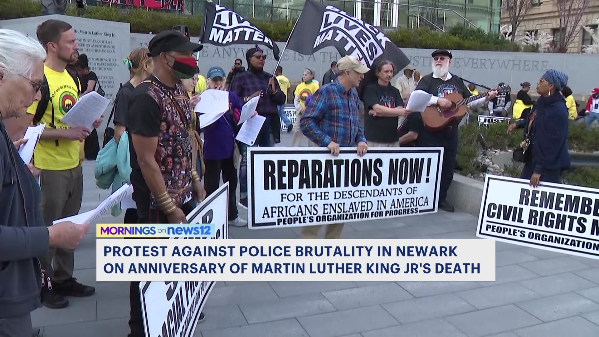Newark activists protest against police brutality on 55th anniversary ...