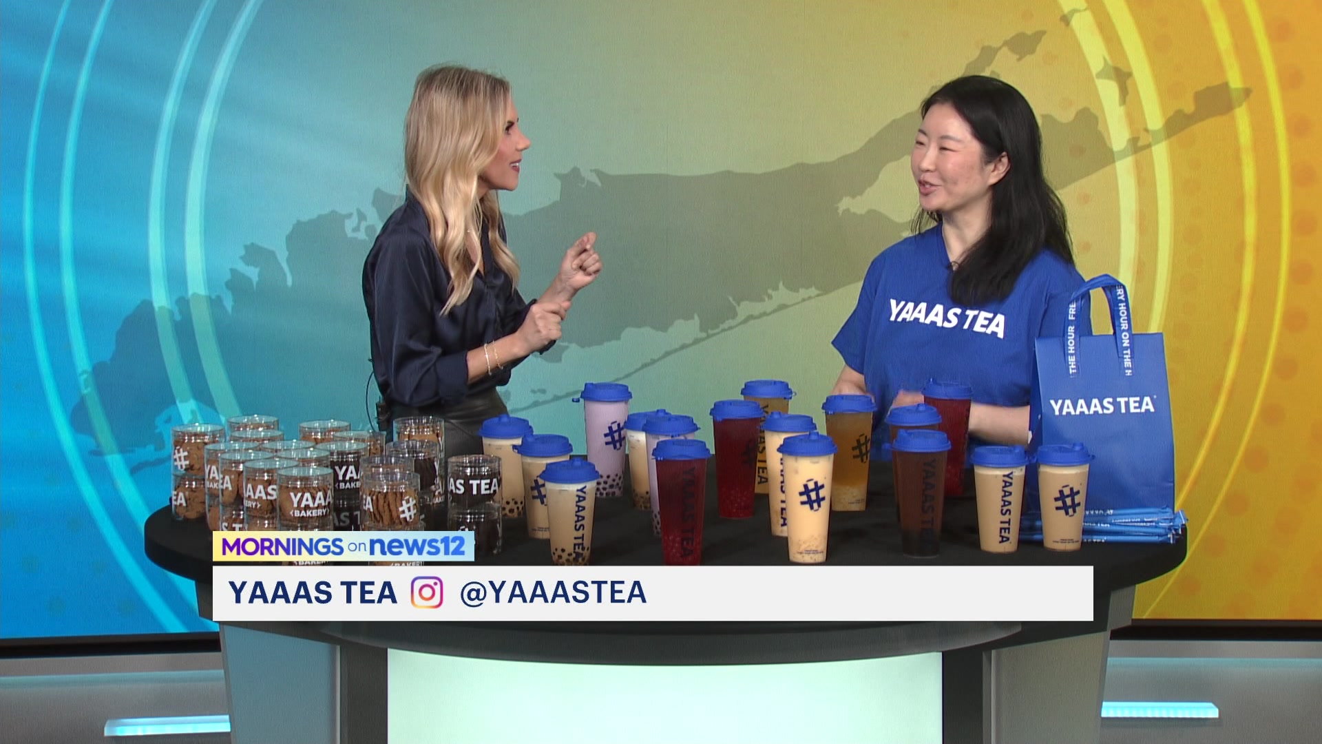 Kelly Zhou of Yaaas Tea joins News 12 to talk about how her business ...