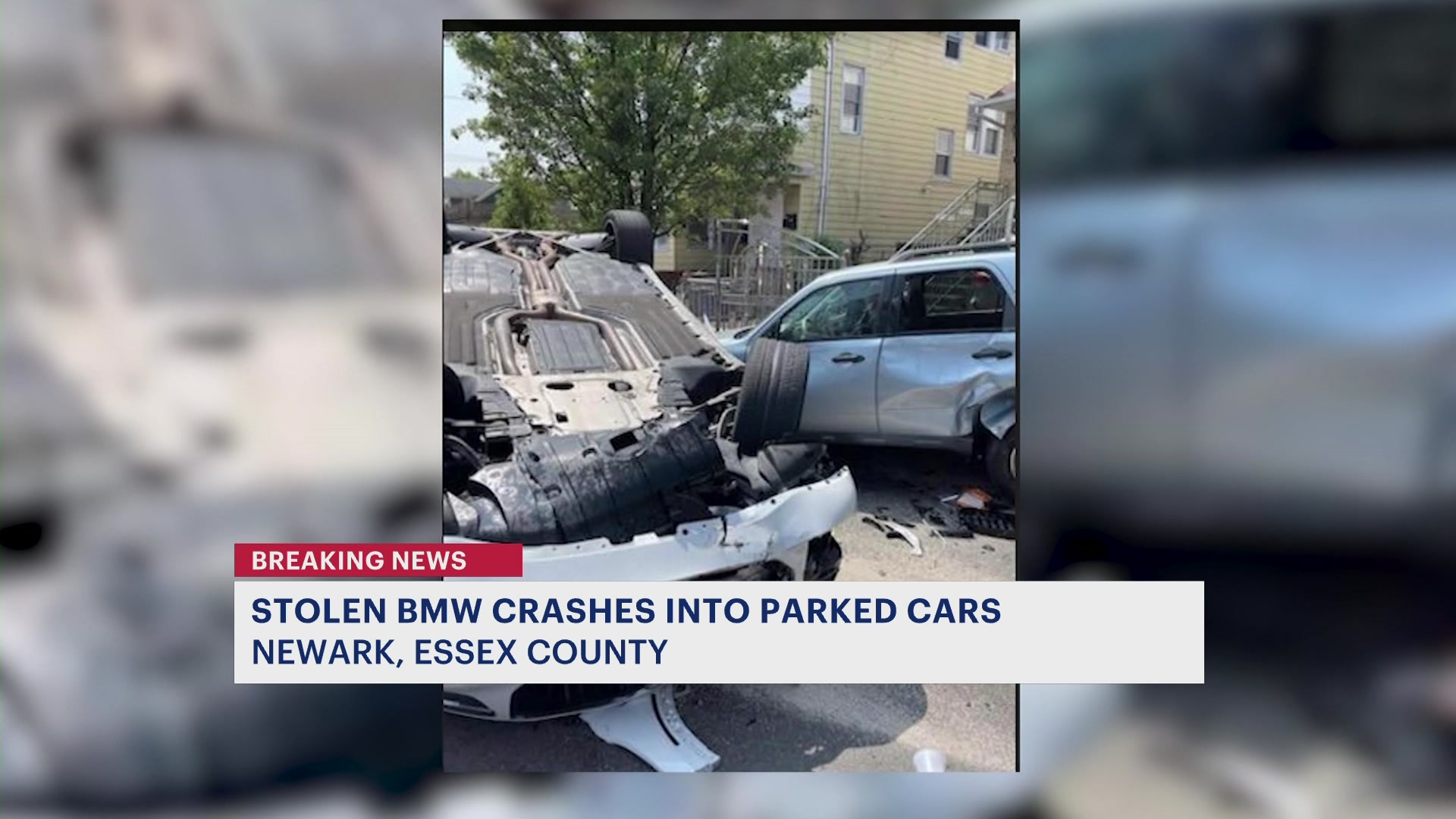 Witnesses: People armed with guns flip BMW in crash, flee the area