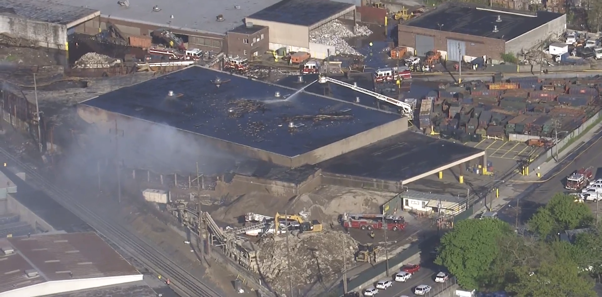 Fire chief: Massive Westbury fire 'contained'