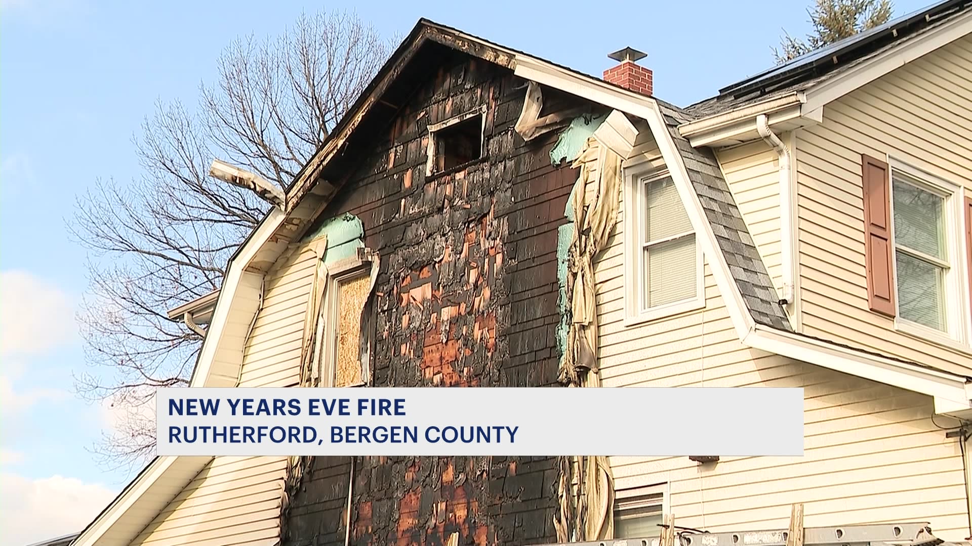 Officials: 6 people displaced in Rutherford house fire