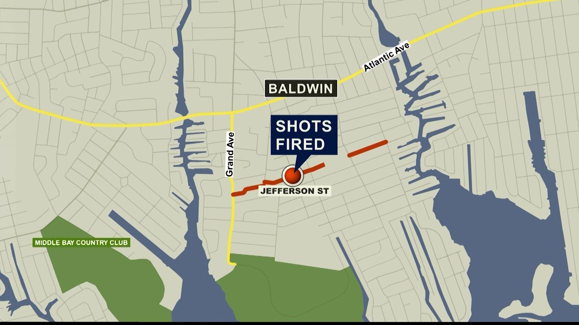 Police: Shots fired at the front door of Baldwin home Friday