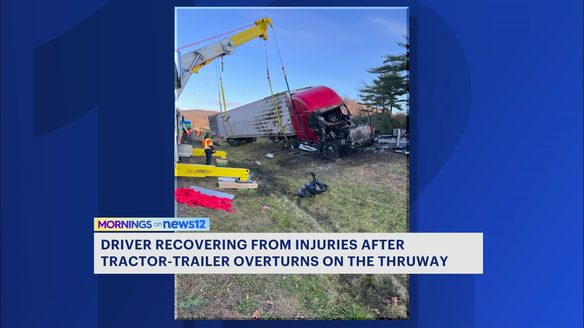 Tractor-trailer rollover causes diesel spill in Orange County