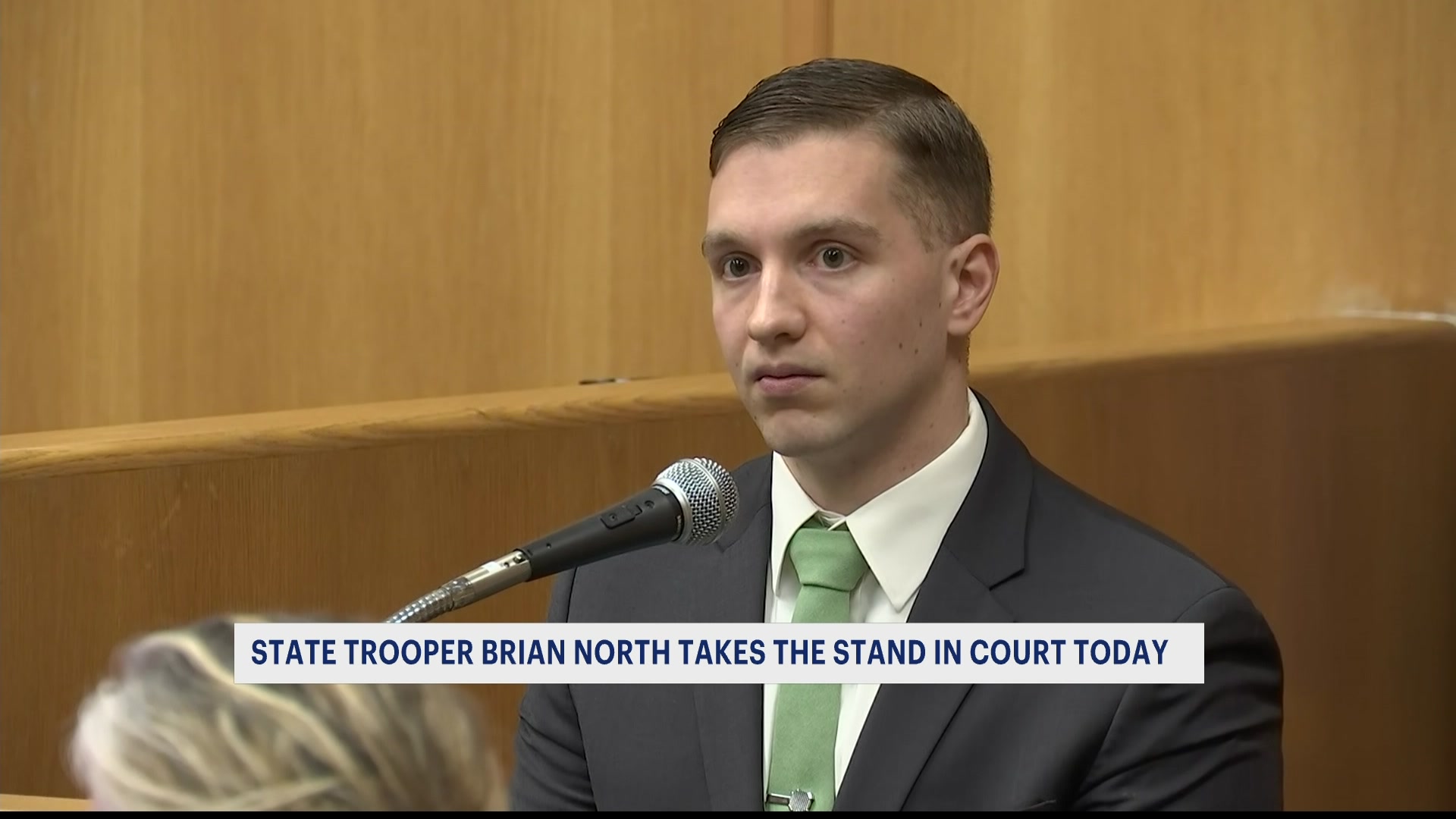 State Trooper Brian North testifies in his defense in manslaughter trial