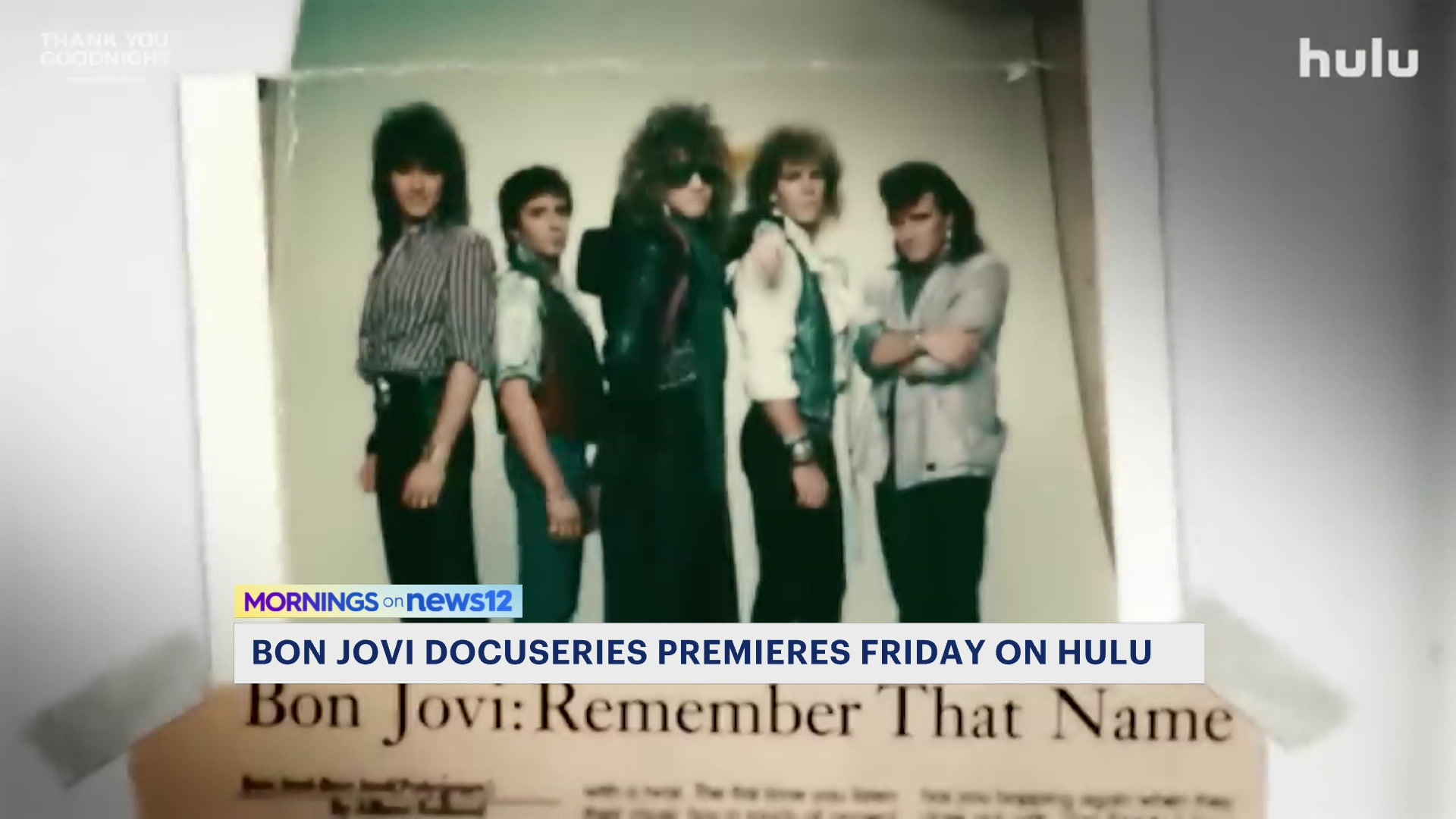 News 12 | Long Island | Bon Jovi docuseries premieres Friday on Hulu