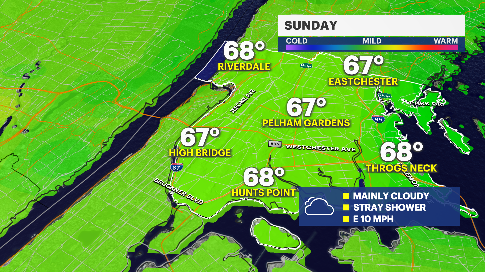 Damp and dreary weekend in the Bronx