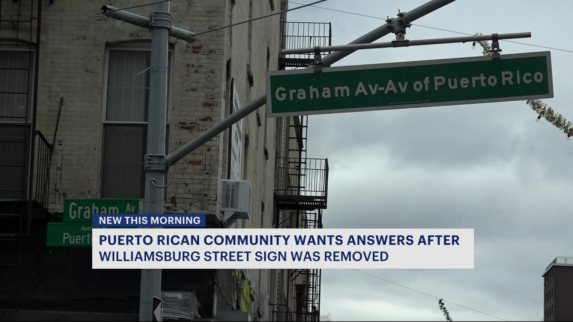 DOT 'mistakenly' removed 'Avenue of Puerto Rico' sign. Residents demand ...
