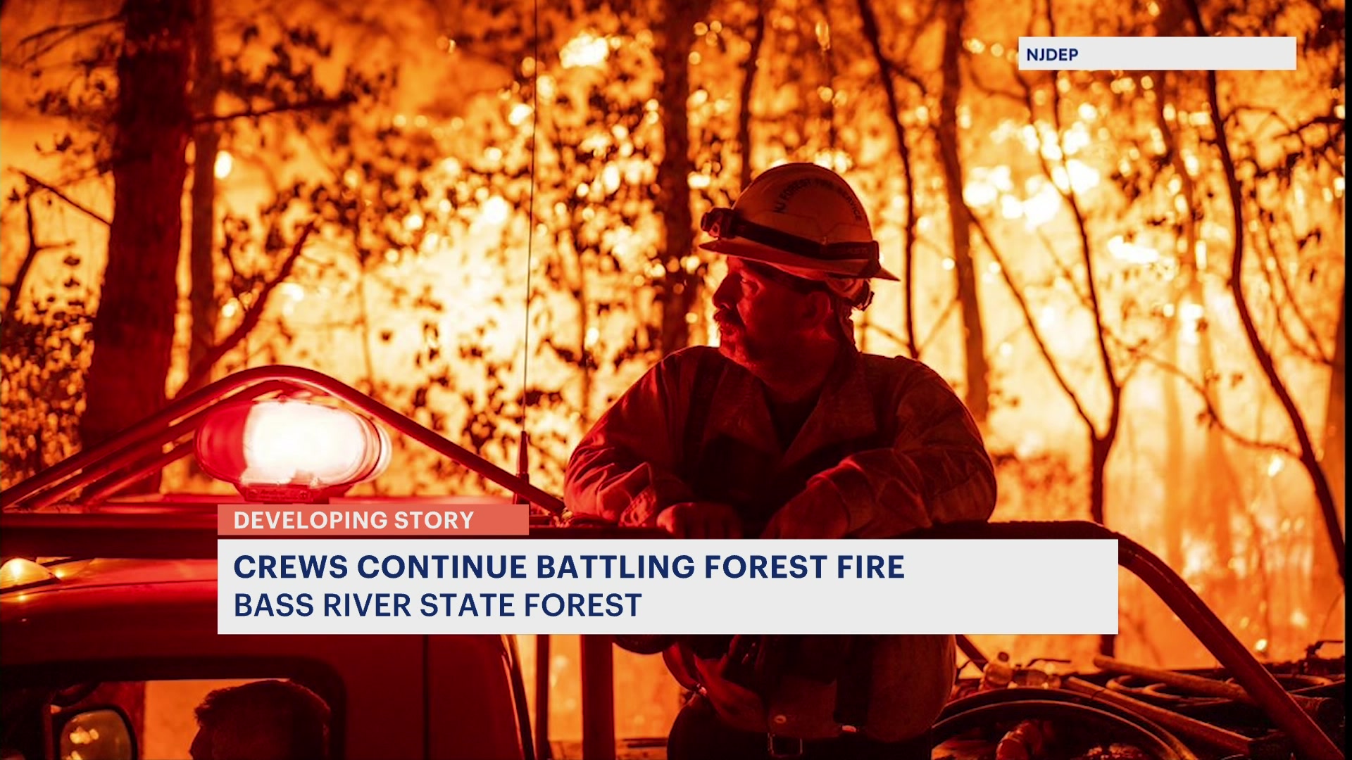 Officials: Massive wildfire in Bass River State Forest now 80% contained