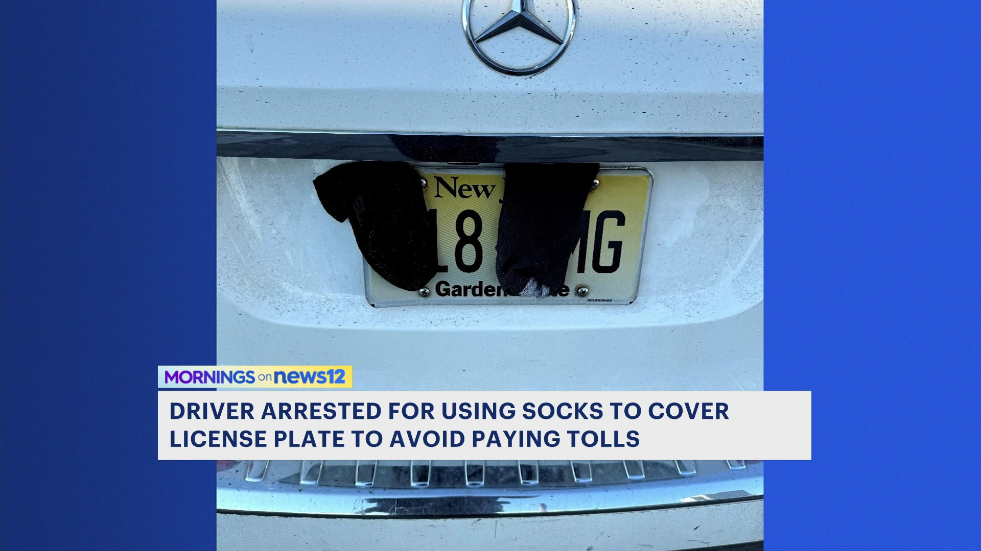 News 12 | New York | Driver arrested after covering license plate with ...