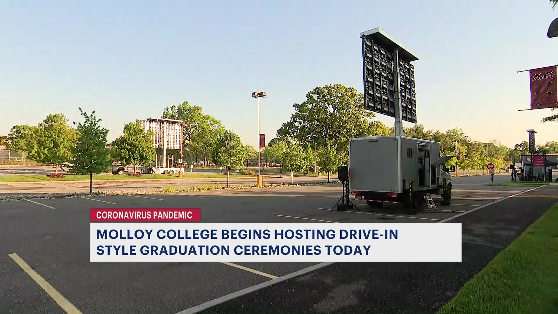 Molloy College begins multiday drive-in graduation ceremonies
