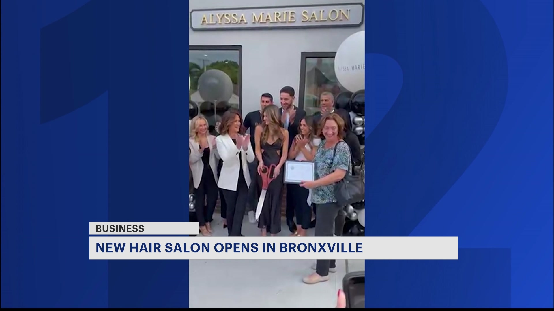 News 12 | Westchester | Ribbon Cutting Opens New Hair Salon In Bronxville