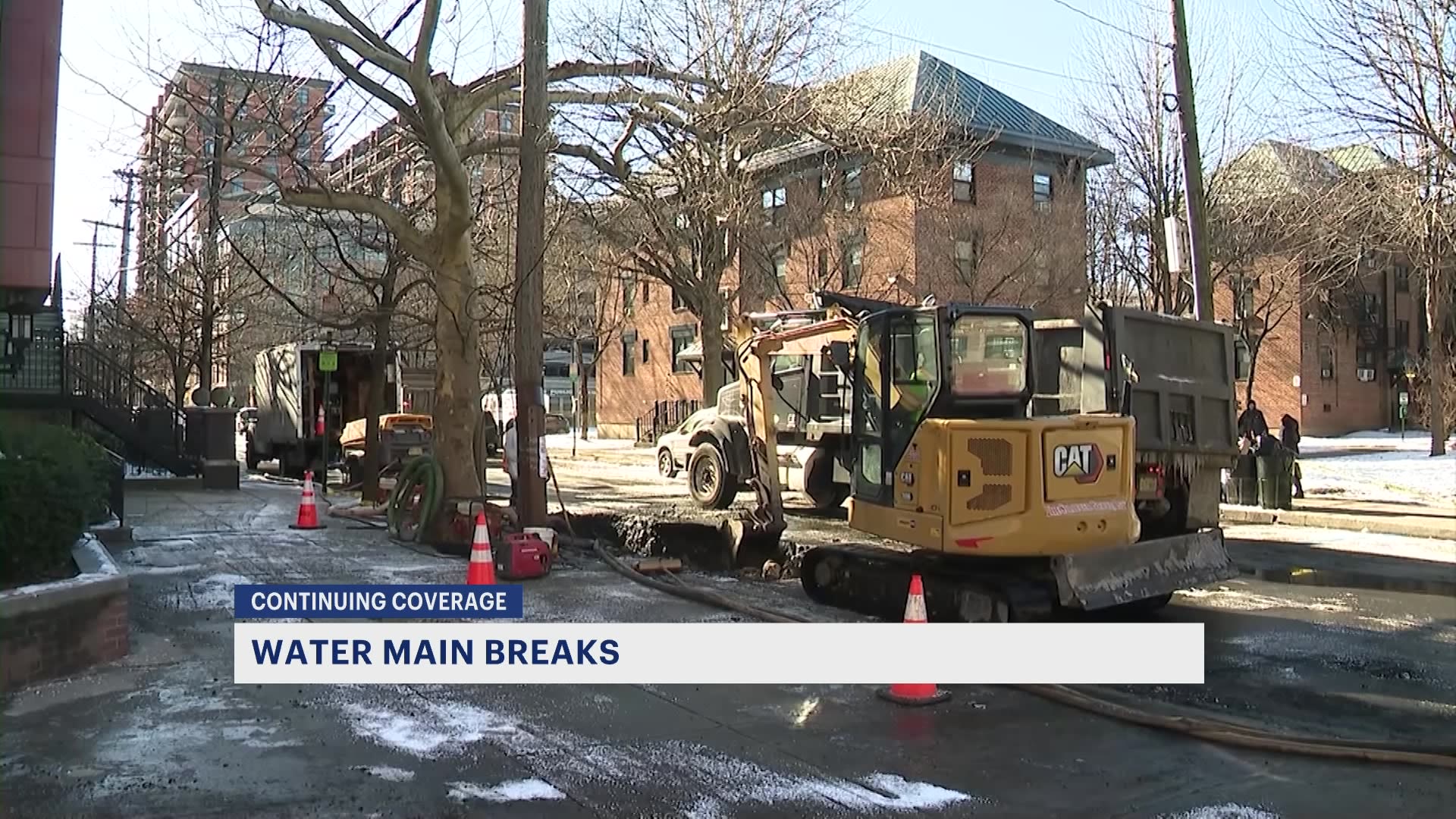 Several water main breaks across NJ prompt road closures, leave ...