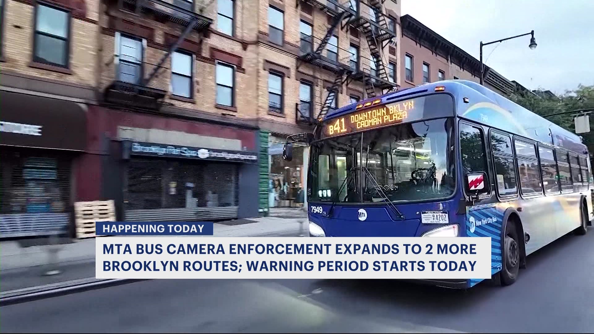 MTA expands bus camera enforcement to 4 routes in The Bronx and Brooklyn