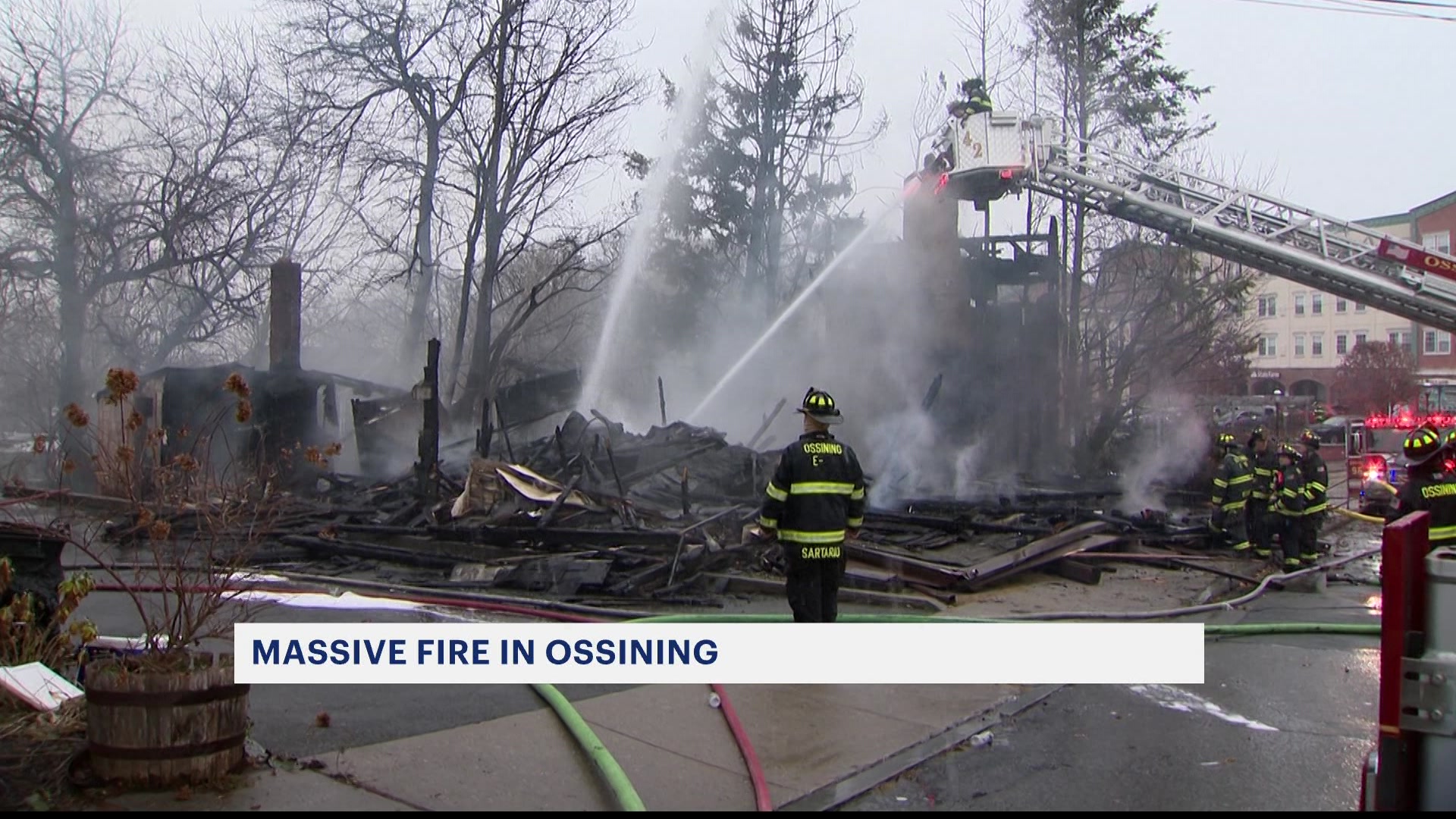 Massive fire consumes Ossining home