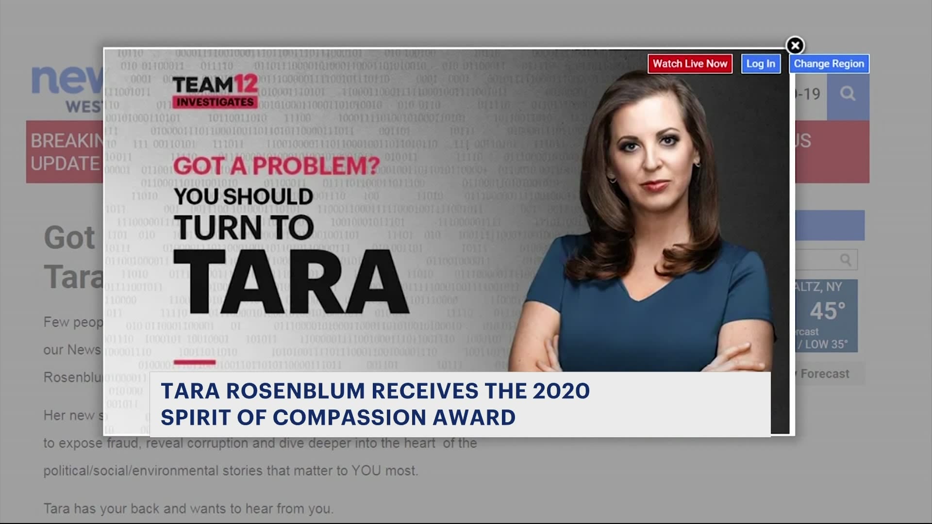 News 12's Tara Rosenblum receives 2020 Spirit of Compassion award