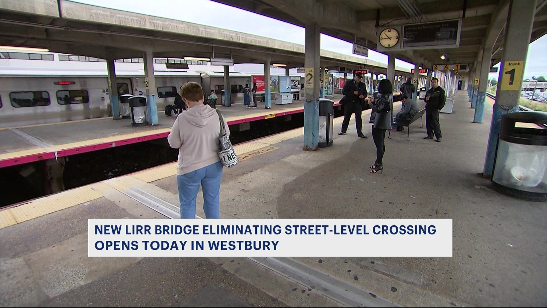 LIRR bridge eliminating street-level crossing opens in Westbury