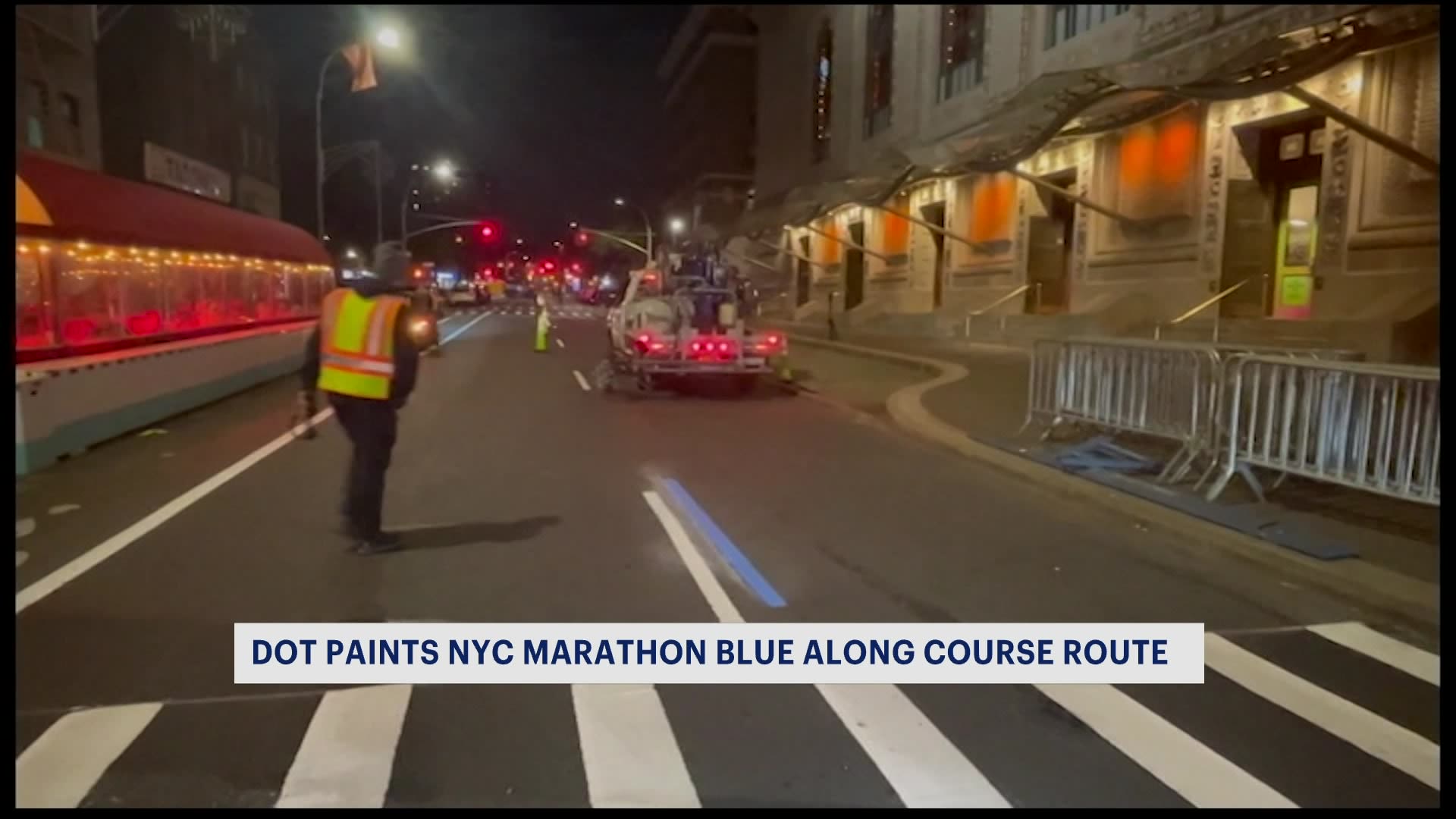 DOT laying down the track for 2023 NYC Marathon