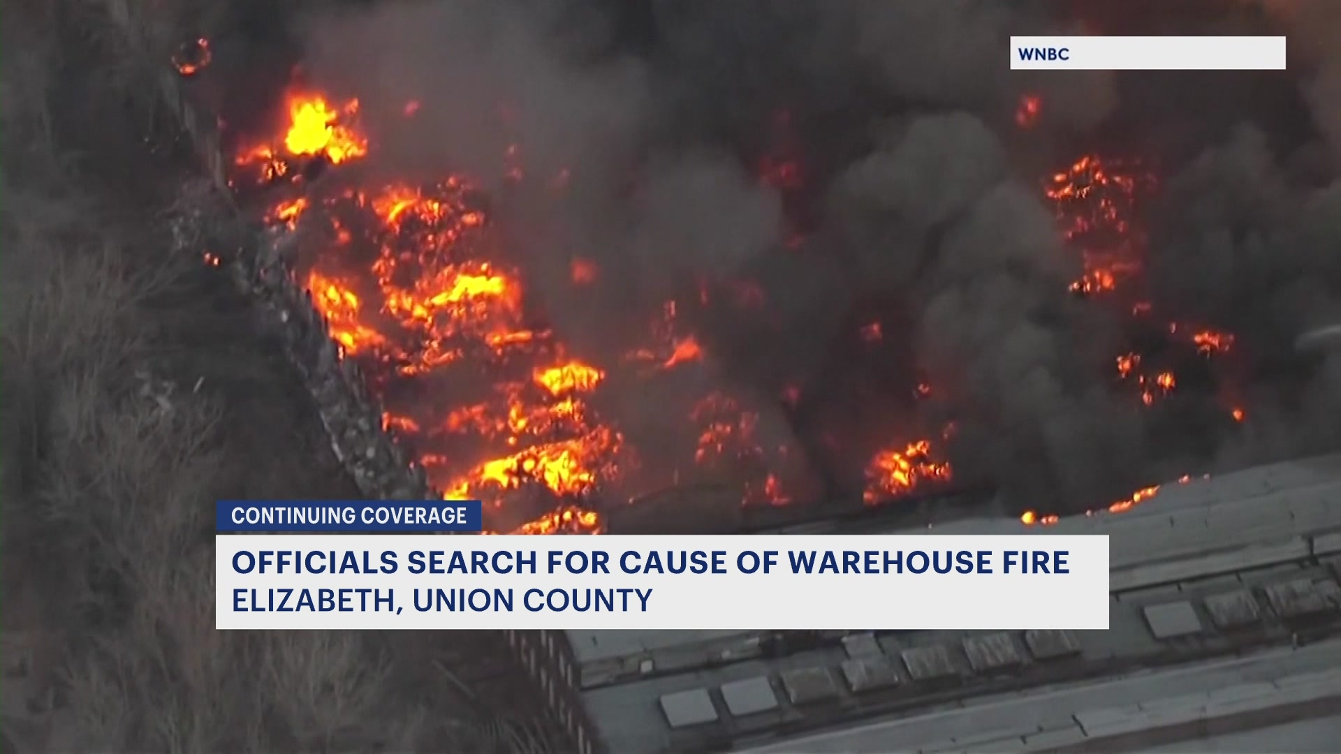 ATF to investigate cause of massive warehouse fire in Elizabeth ...
