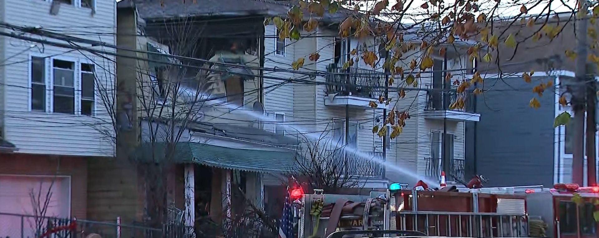 Wind-driven flames engulf home, quickly spread across buildings in Newark