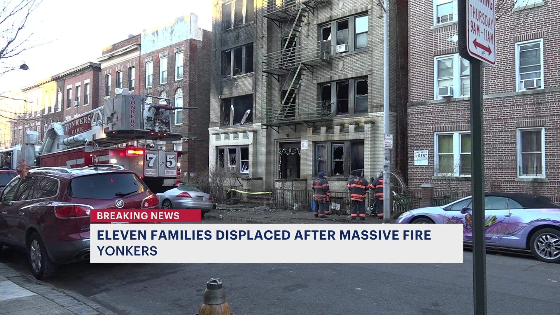 News 12 | Hudson Valley | Yonkers Apartment Building Fire Leaves Nearly ...