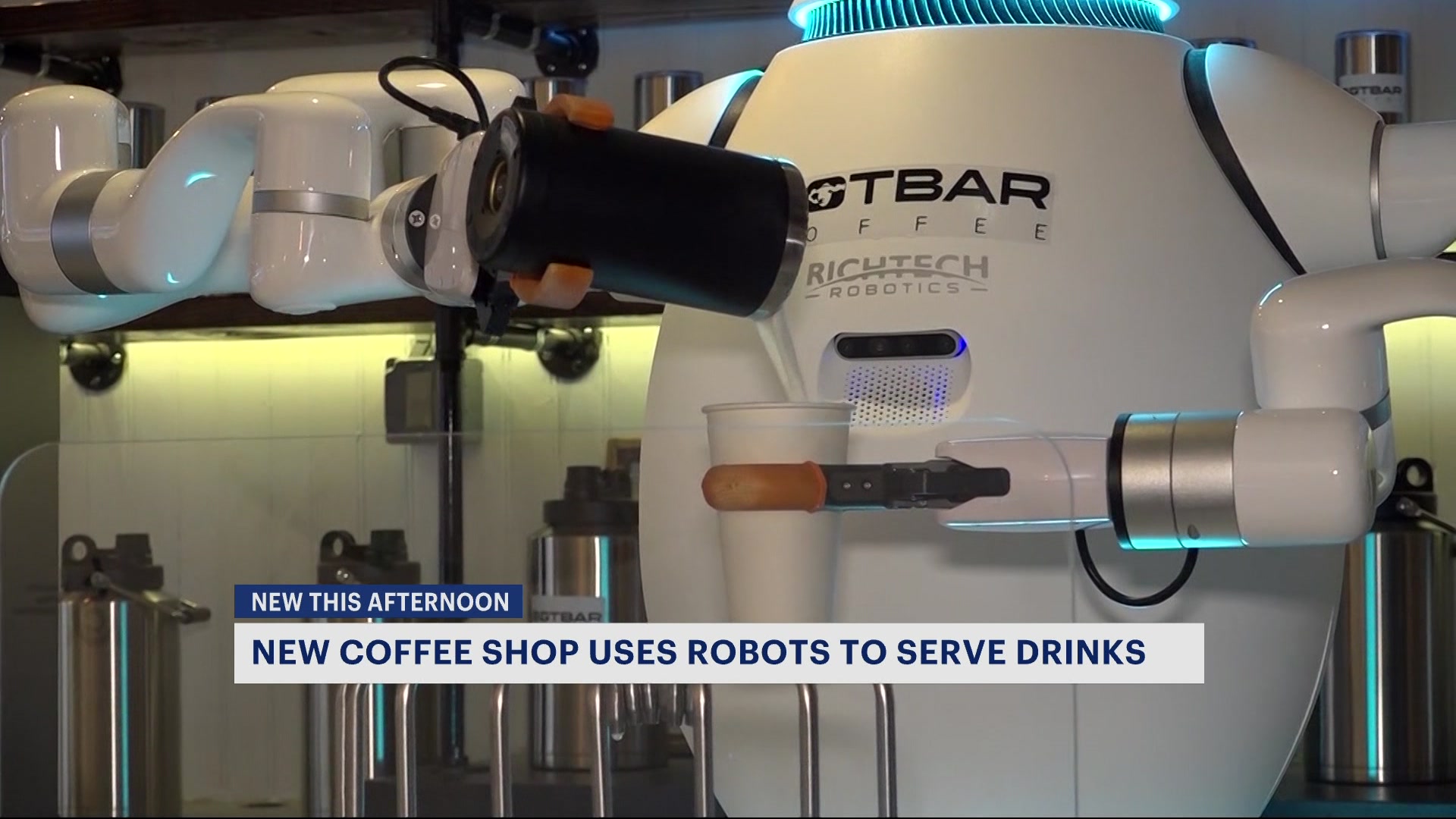News 12 | Westchester | Botbar New Greenpoint Coffee Shop Using Robots ...
