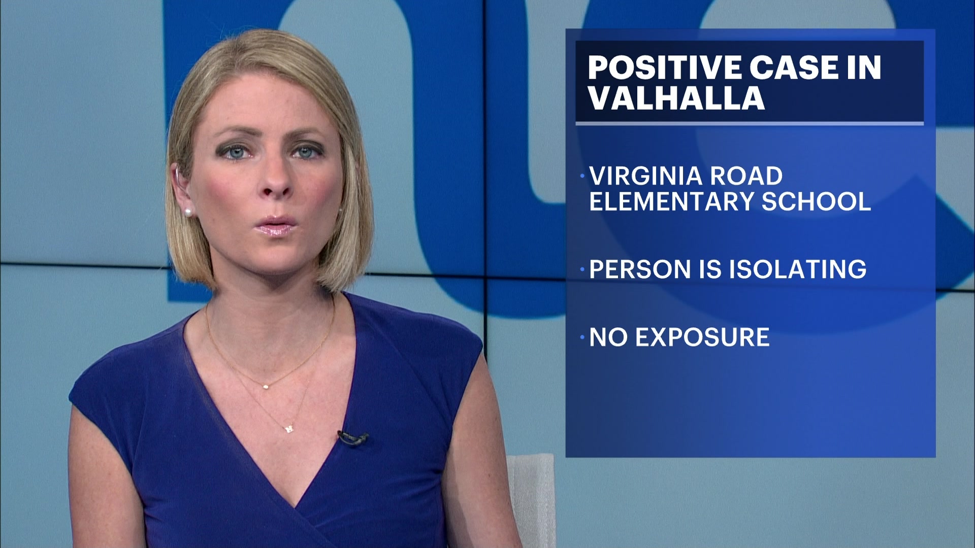 Valhalla elementary school reports positive test result