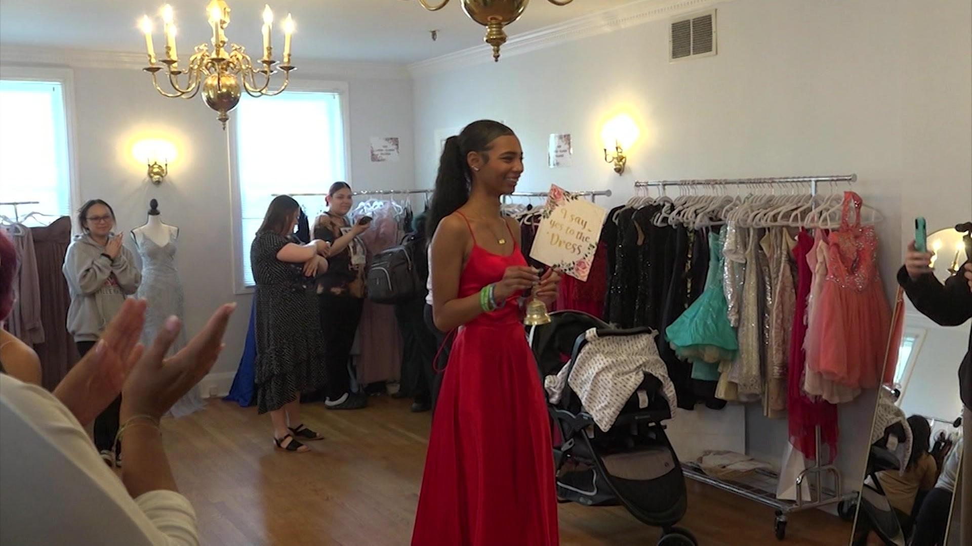 Norwalk Public Schools Family Center hosts first prom dress giveaway