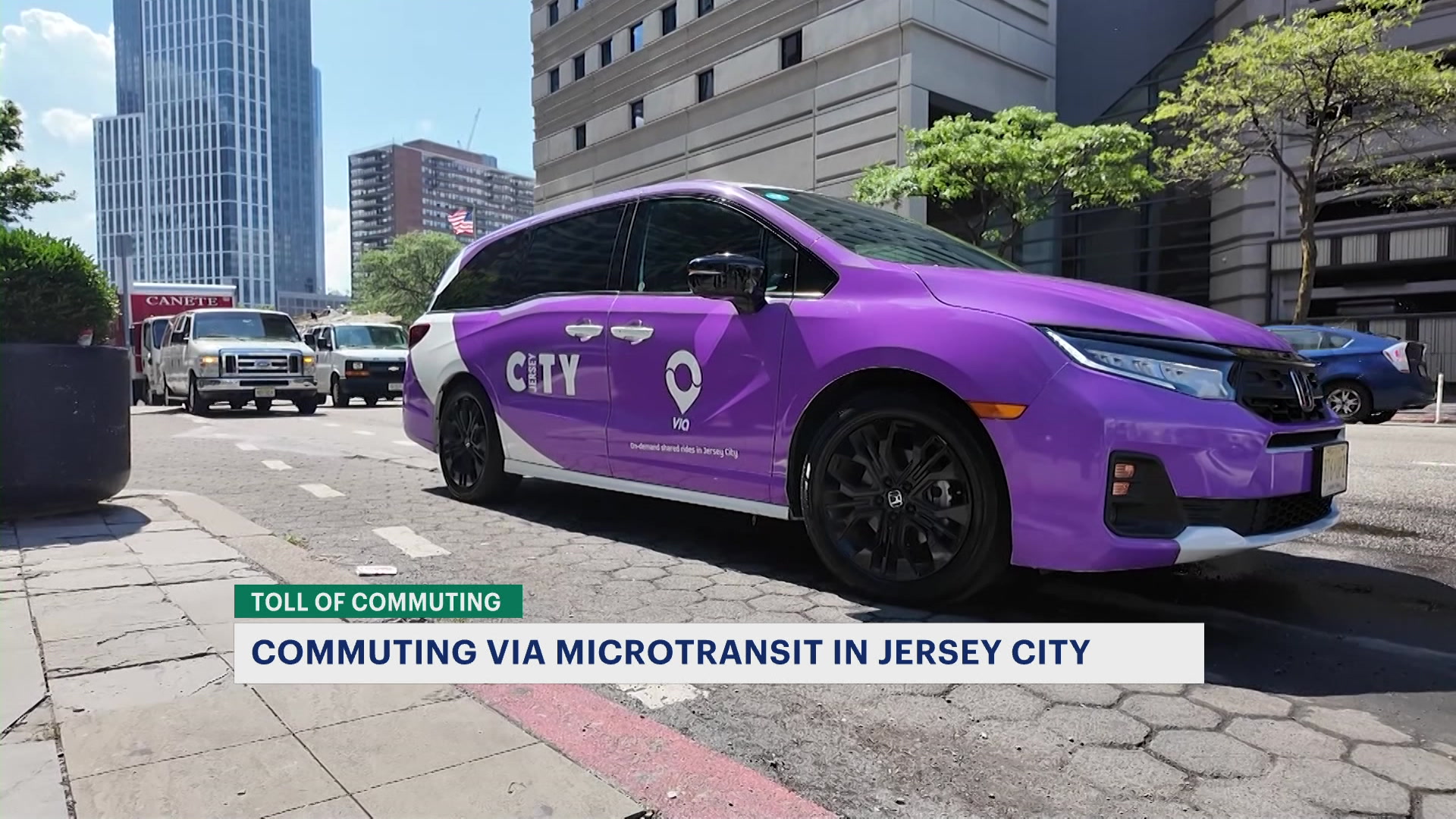 News 12 | New Jersey | Toll of Commuting: Via microtransit offers ...